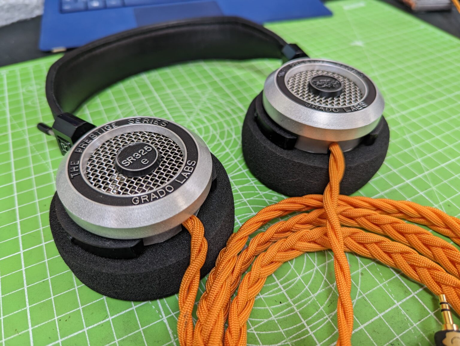 Grado SR325e Cable Upgrade – CustomCans.co.uk Custom Headphone Blog