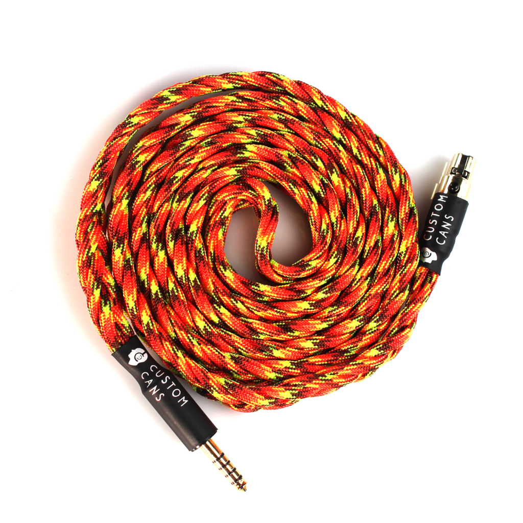 Ultra-low capacitance Balanced litz cable with single 4 pin mini XLR ...