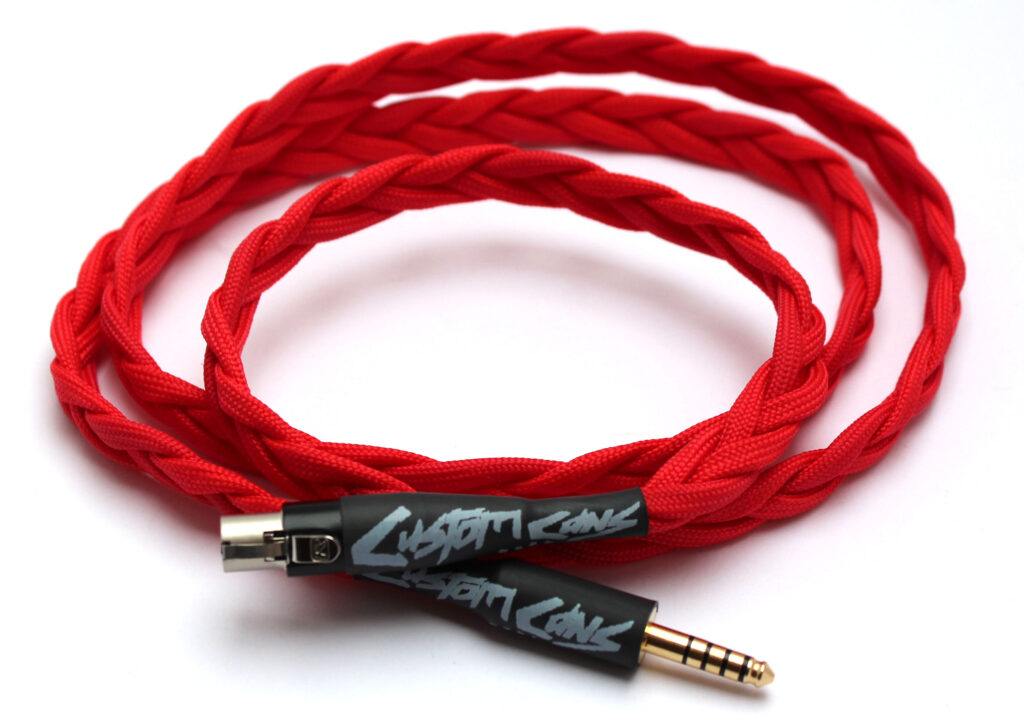 Ultra-low capacitance Balanced litz cable with single 4 pin mini XLR ...