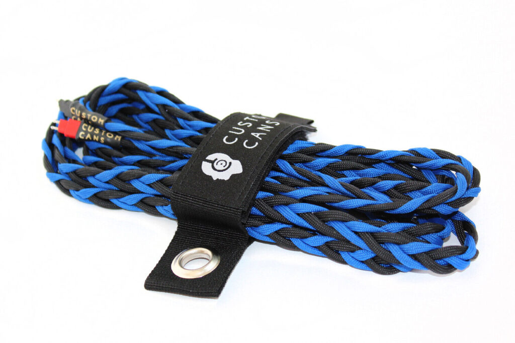 Custom Cans branded cable strap - reusable hook & loop closure cable ...