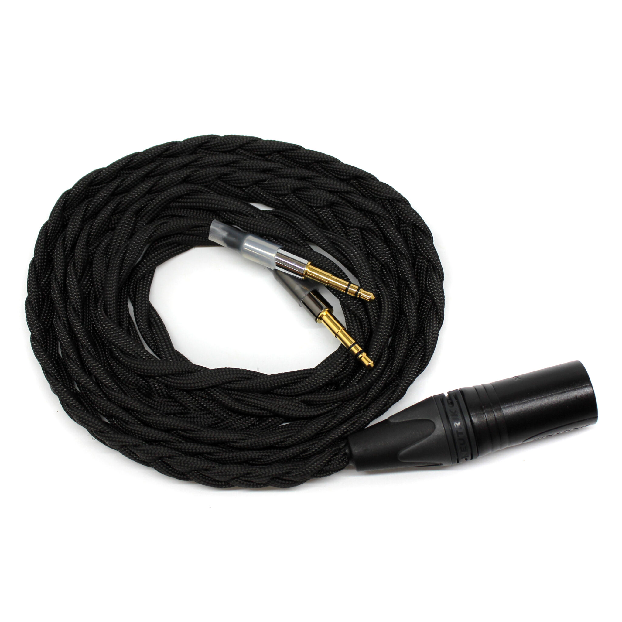 Meze Cable with 2 x 3.5mm jacks Black 1.5m Stock Cable - Custom Cans Shop